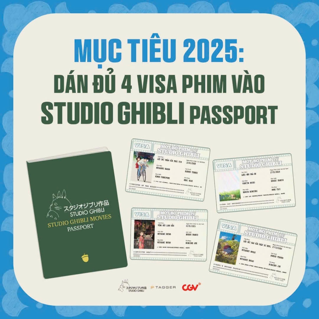 [CGV x STUDIO] PASSPORT & VISA GHIBLI | Shopee Việt Nam