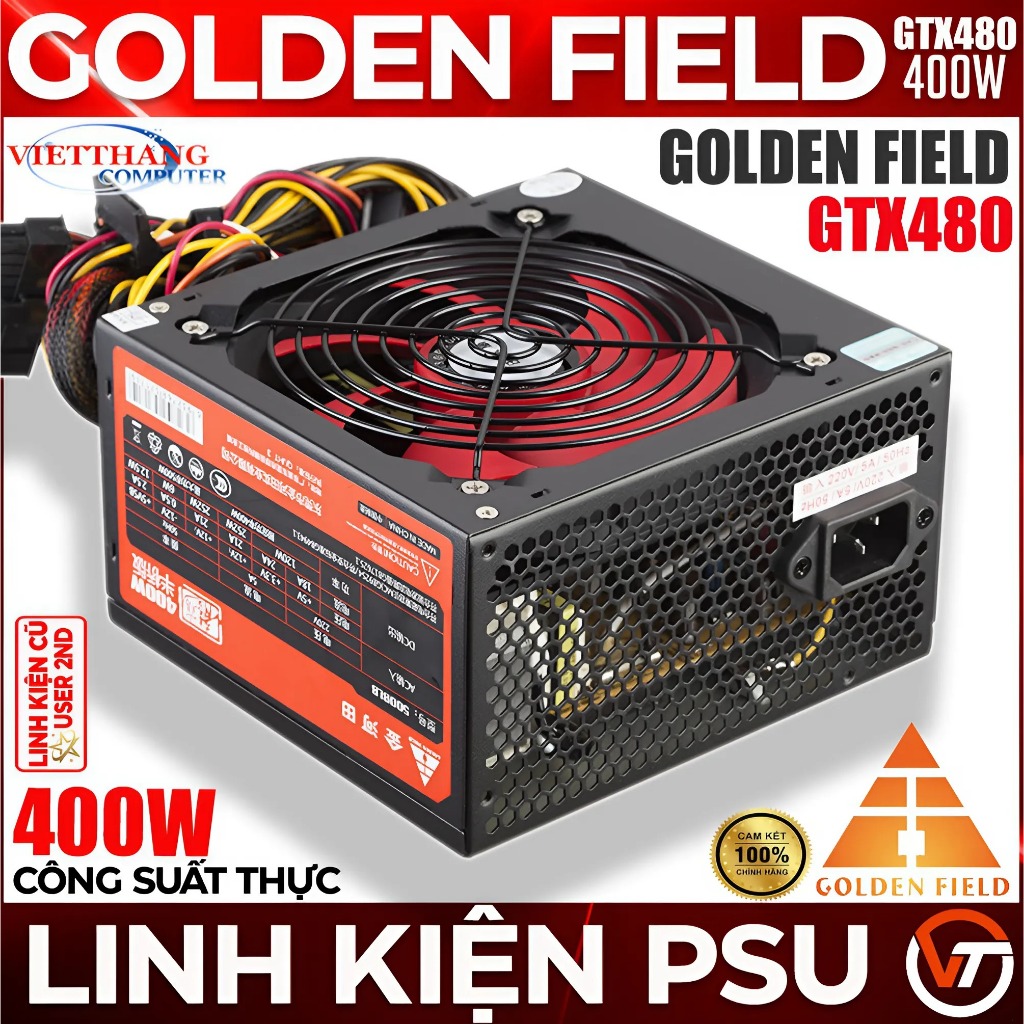 Nguồn Máy Tinh Golden Field GTX480 400W Công suất thực Cũ đã qua sử ...