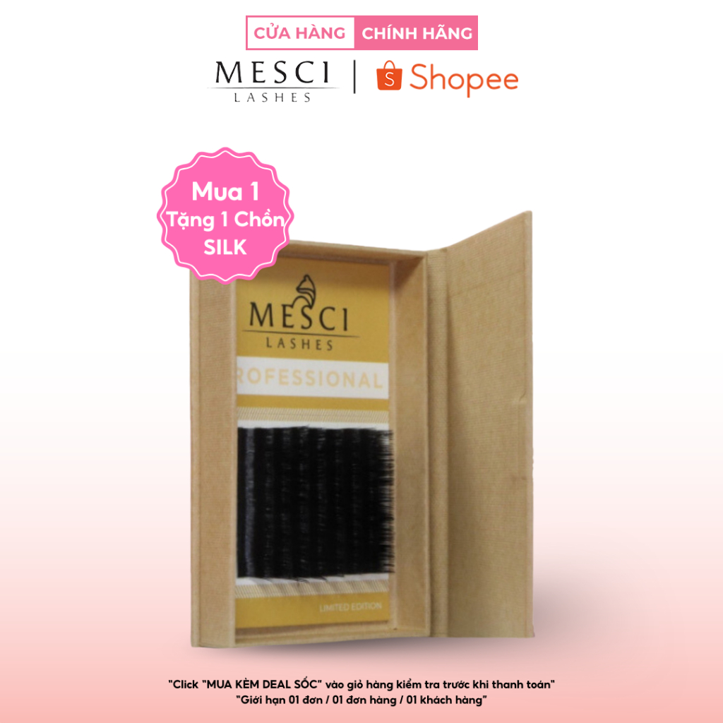 [Tặng Chồn Silk] Mi Khay Lông Chồn Thật Mesci - Nối Classic tự giãn sau ...