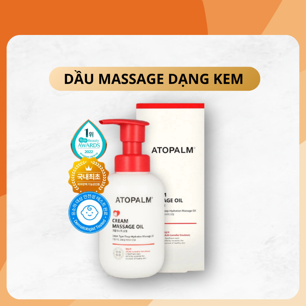 Kem massage cho bé sau tắm Atopalm 200ML - ATOPALM CREAM MASSAGE OIL ...