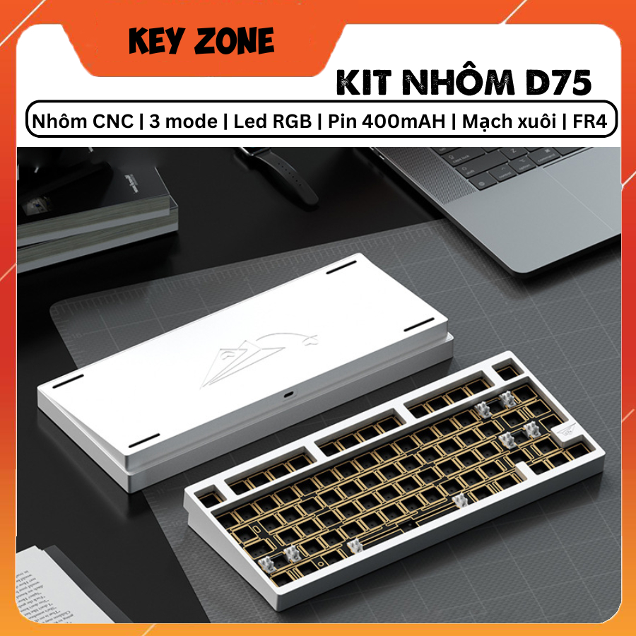 Kit bàn phím cơ Weikav D75 - case nhôm - Gasket mount - Custom bàn phím ...