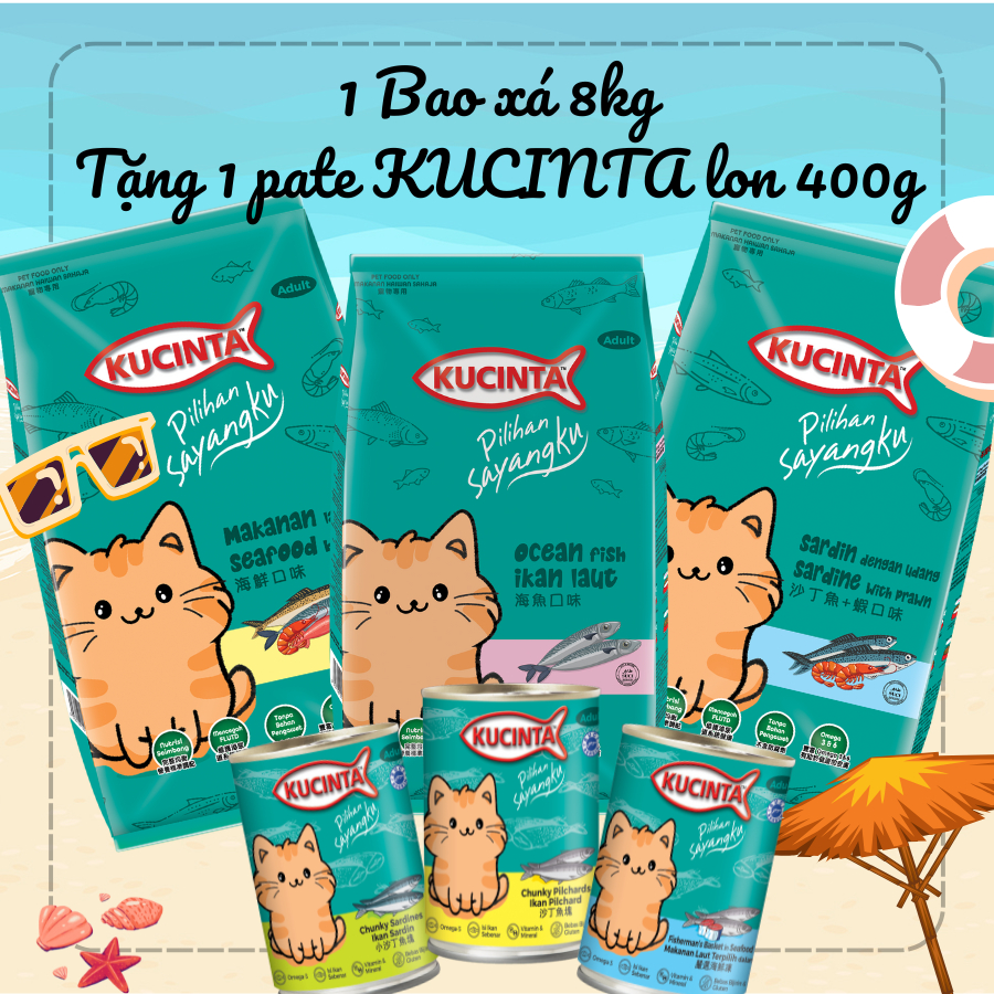 Thức ăn mèo BÁO XÁ KUCINTA 8kg (TẶNG pate 400g) | Shopee Việt Nam