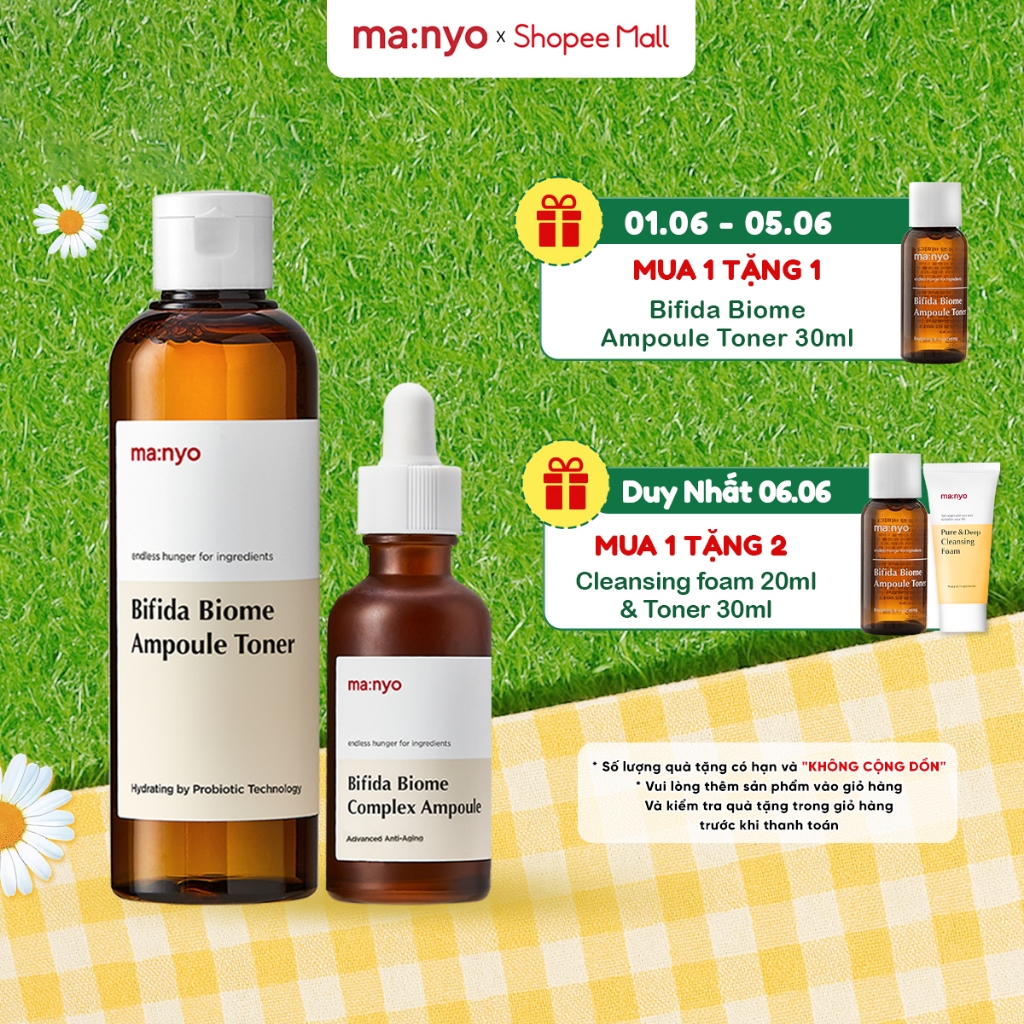[CB 210ML & 30ml] Combo ma:nyo Bifida Biome Ampoule Toner 210ML & Ma:nyo Bifida Biome Complex ...
