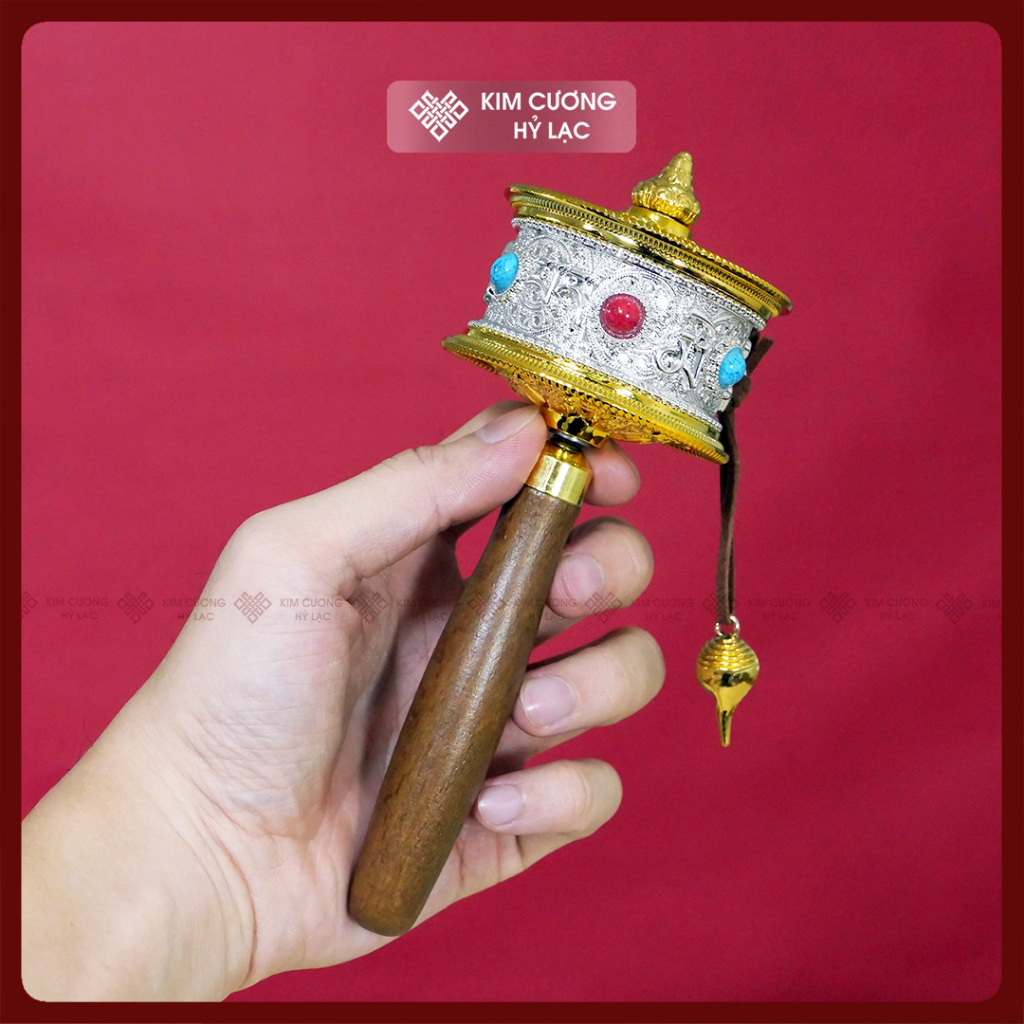 Kinh Luân Cầm Tay, Kinh Luân Xoay Tay [Kim Cương Hỷ Lạc] Hợp Kim Chất ...