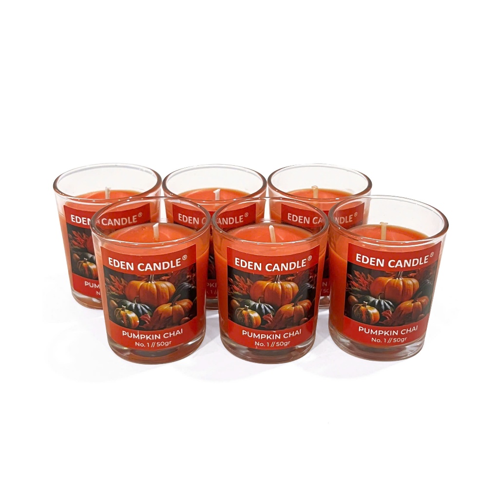 [25 mùi hương] Hộp 6 ly nến thơm votive Eden Candle FTRAMART EDC0016 ...