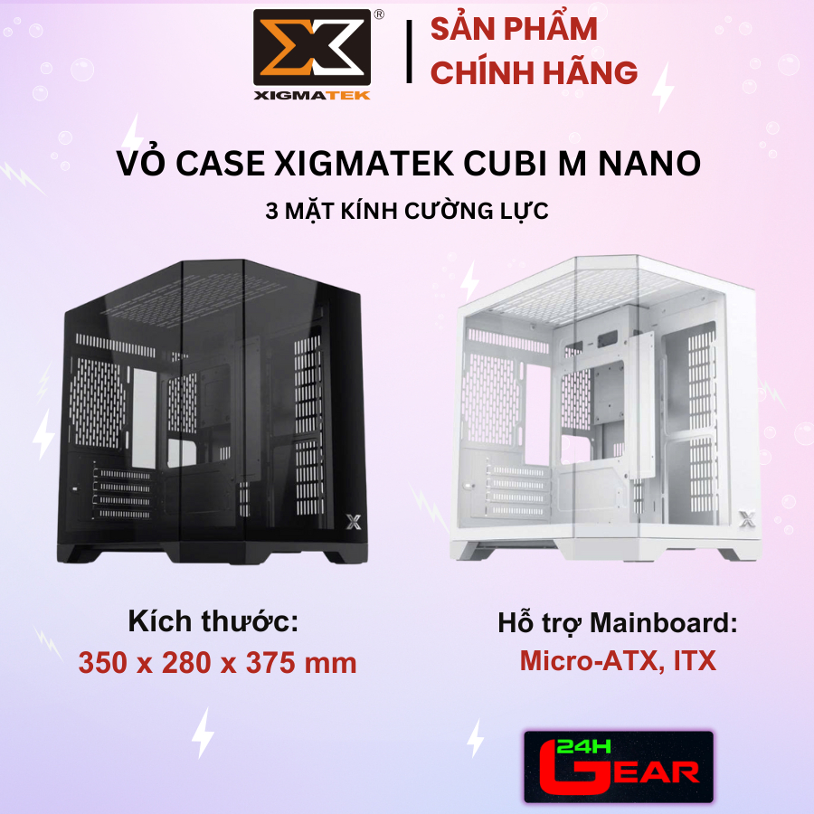 Vỏ Case máy tính XIGMATEK CUBI M NANO - GAMING M-ATX (Chưa Kèm Fan ...