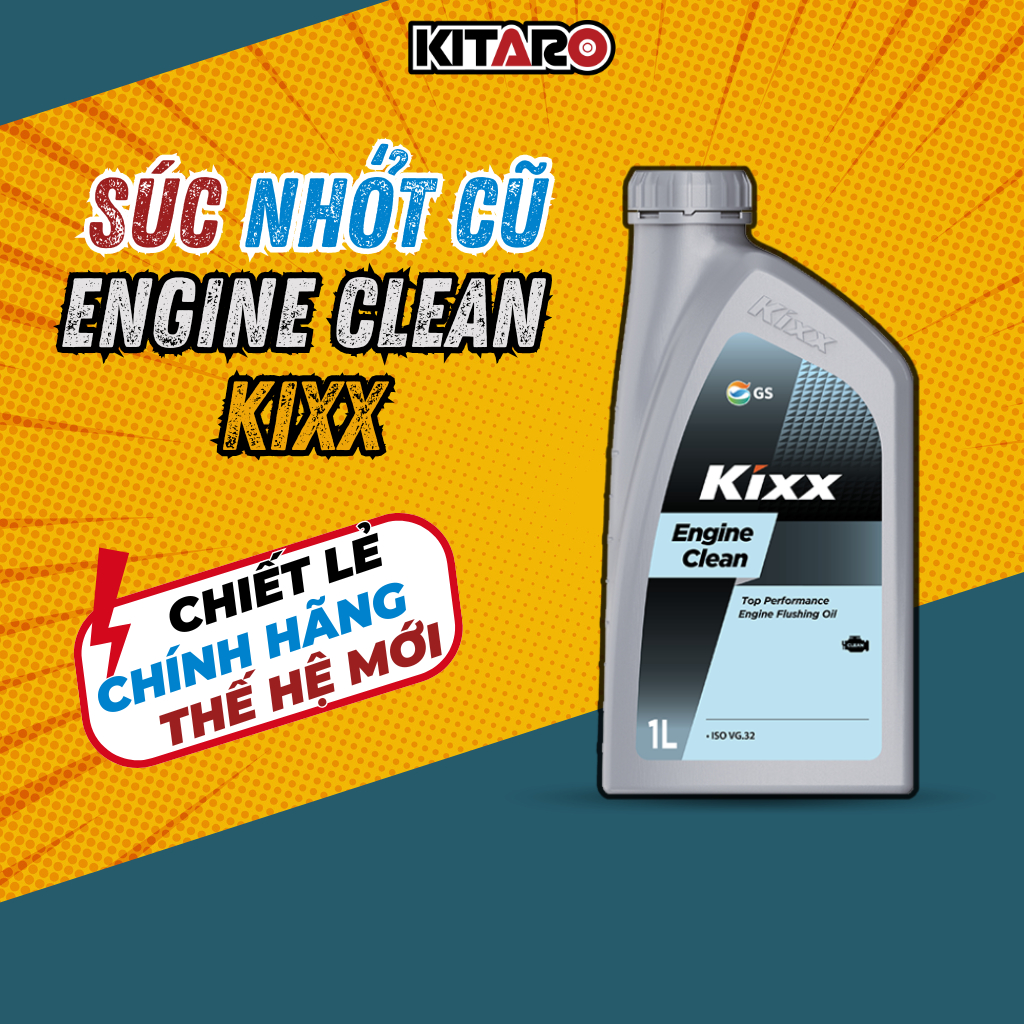Dung dịch súc rửa động cơ Kixx Engine Clean làm sạch máy, tẩy cặn nhớt ...