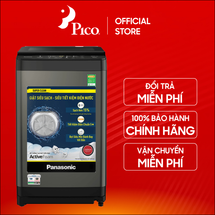 [Pico Official - Lắp đặt 0Đ HN HCM] Máy giặt cửa trên Panasonic 8.2 kg ...