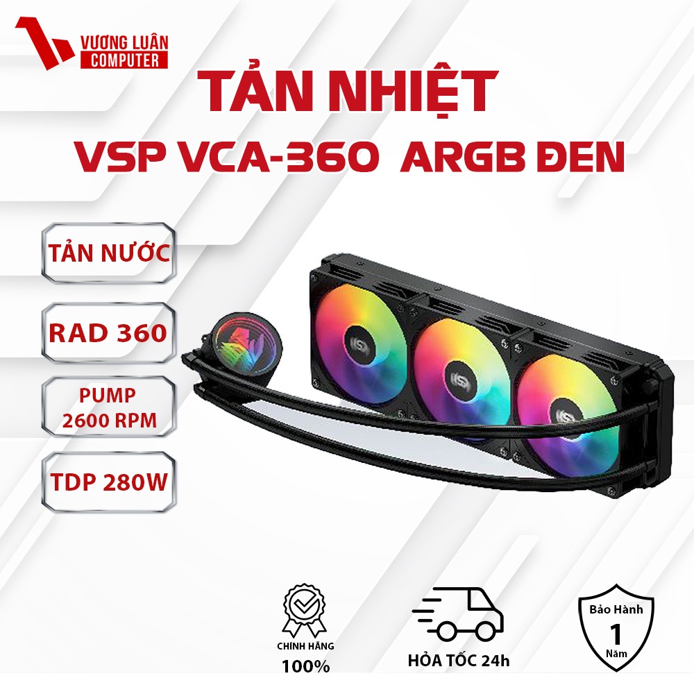 Tản nhiệt nước AIO VSP VCA360 Infinity Led ARGB Chính Hãng FullVAT | Shopee Việt Nam