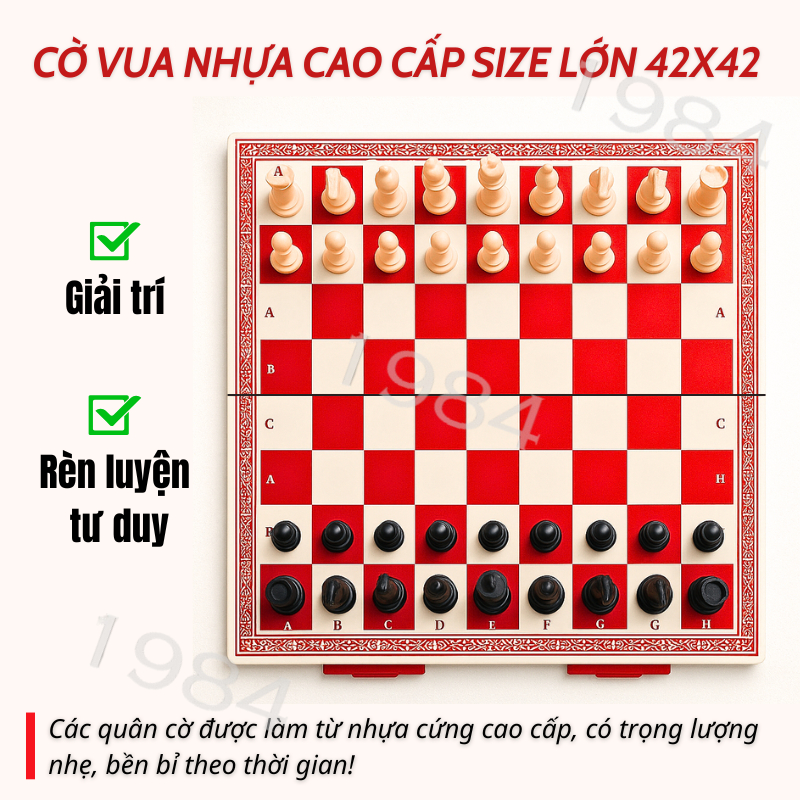 Bàn Cờ Vua Quốc Tế Nhựa Cao Cấp Kèm Quân Cờ SIZE lớn 42x42 | Shopee ...