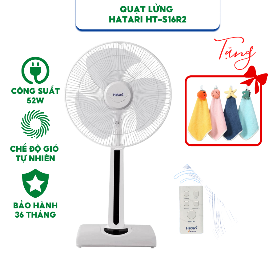 Quạt lửng Thái Lan Hatari HT-S16R2 có điều khiển - Bảo hành chính hãng ...