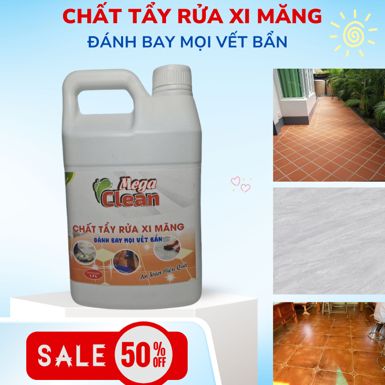 [Chính hãng] Nước Tẩy Xi Măng Mega Clean 1.7L – Tẩy Xi Măng, Rong Rêu ...