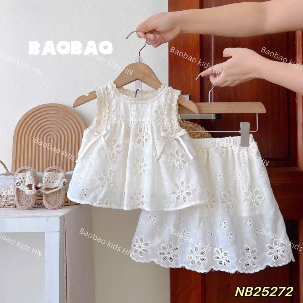 Set áo ren cho bé gái, Đầm công chúa cho bé gái, Áo ren sát nách phối ...