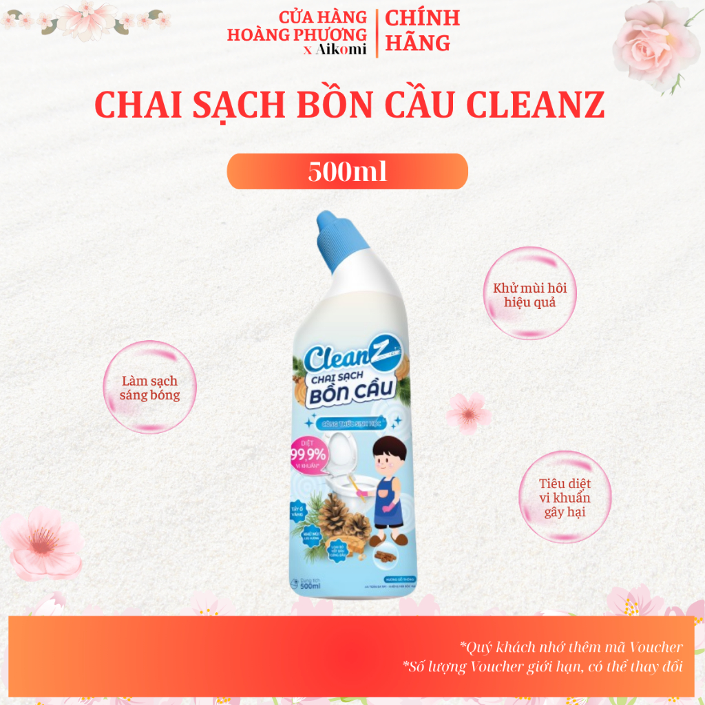 Chai sạch bồn cầu CleanZ Tẩy sạch bồn cầu diệt khuẩn hương gỗ thông ...
