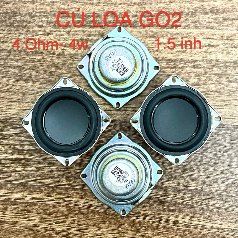 Củ loa toàn dải GO2 4omh 5w. đường kính 42mm 1.5 inch đường chéo 45mm cao 21mm,mở lỗ 37mm củ loa ...