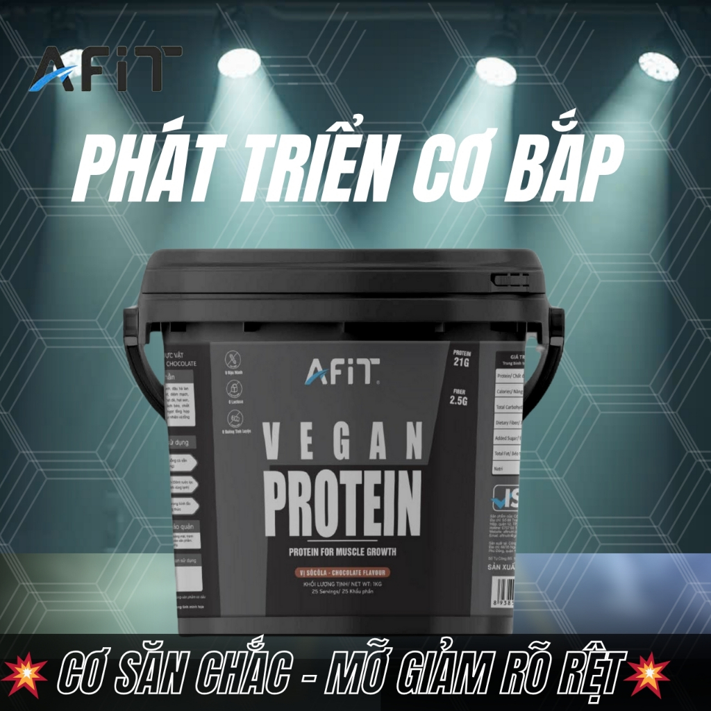 Bột Whey Protein Thực Vật Vegan Thuần Chay Hỗ Trợ Phát Triển Cơ Bắp Tập ...