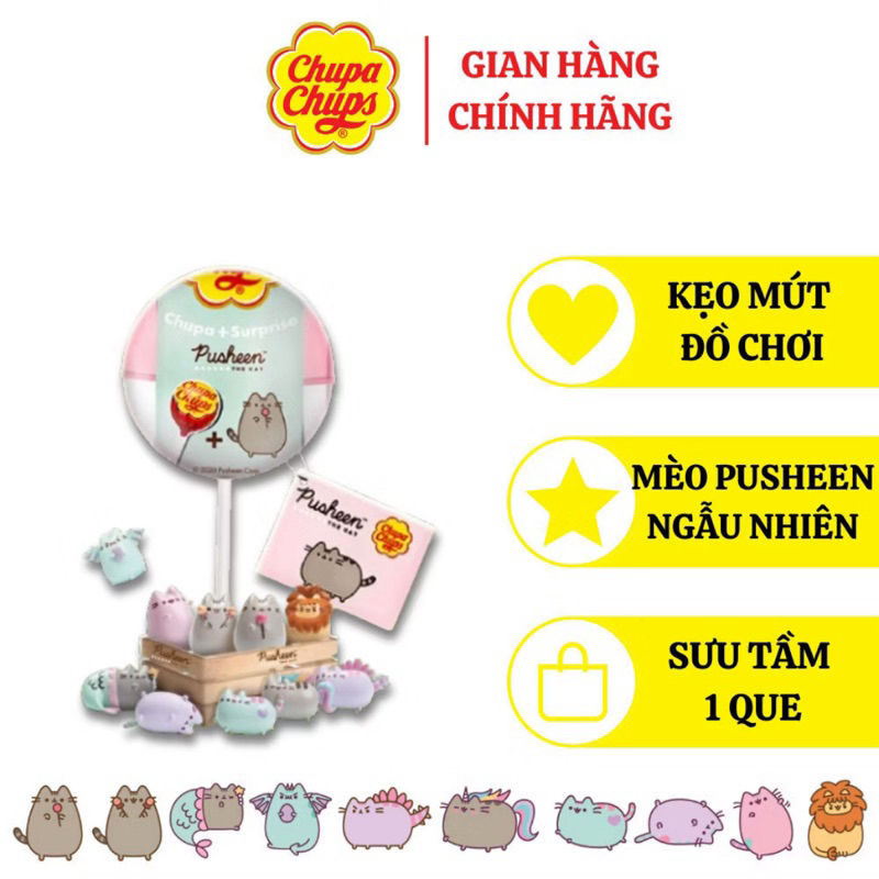 MÔ HÌNH MÈO PUSHEEN mini chupa chính hãng New | Shopee Việt Nam