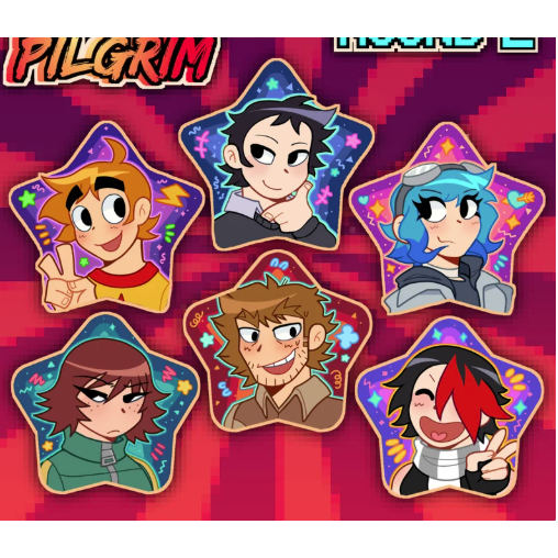 Scott Pilgrim Takes Off Pinback Buttons - Wallace Wells, Scott Pilgrim ...