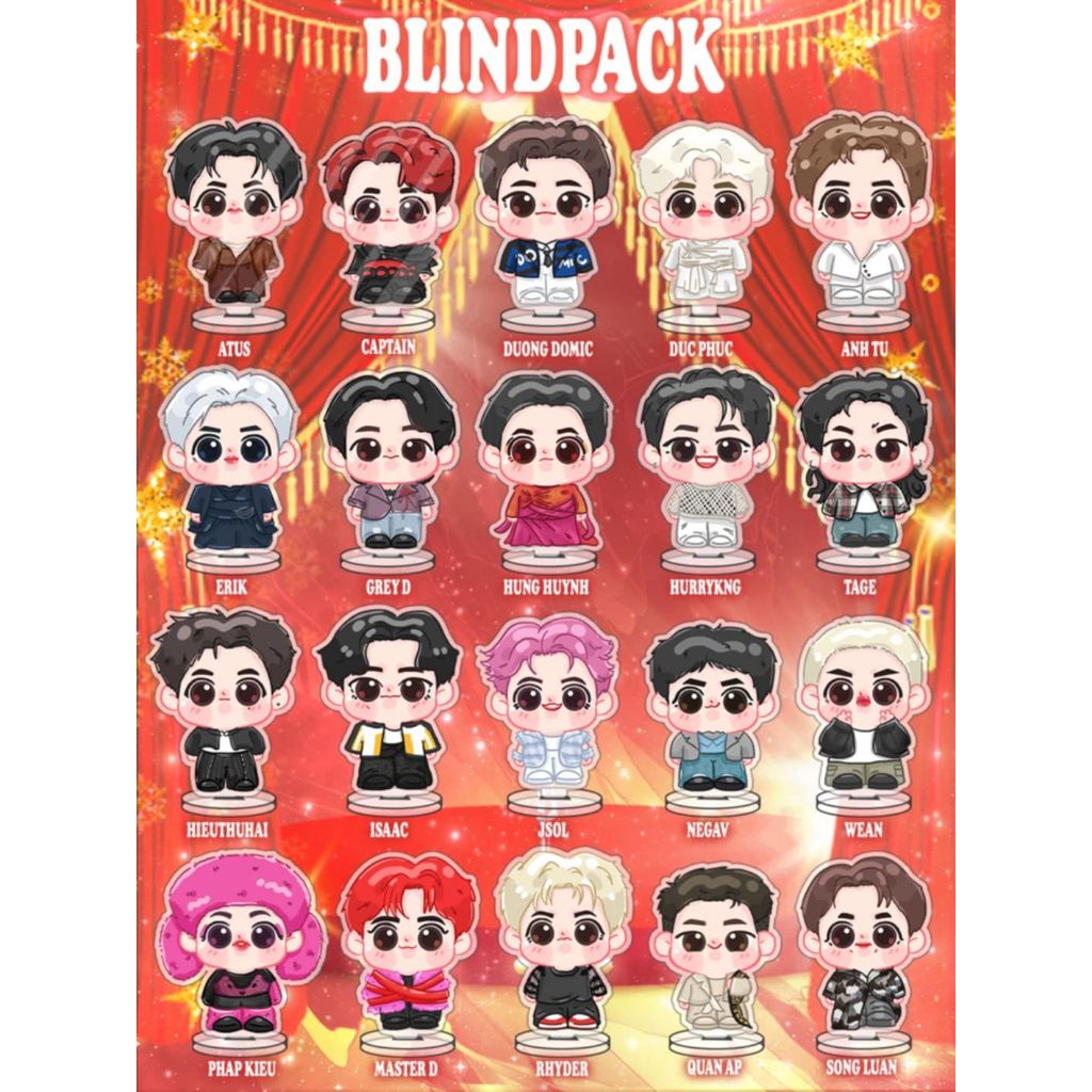 Standee 5CM chibi ATSH Anh trai say hi CHUNG KẾT SOLO | Shopee Việt Nam