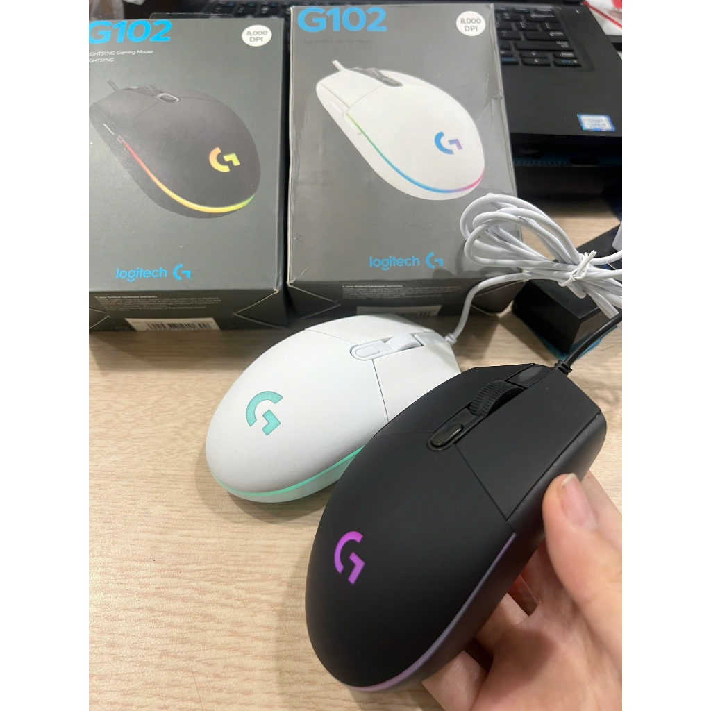 (sỉ giá tốt) Chuột có dây Logitech G102 - 2 màu đen và trắng full box ...