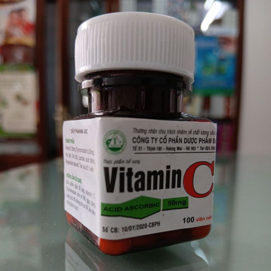 [CHÍNH HÃNG] Vitamin C Đại Y lọ 100 viên tăng đề kháng, tăng bền vững ...