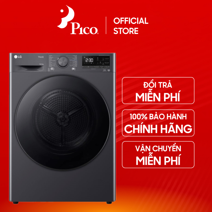 Máy sấy quần áo LG Dual Inverter Heat Pump™ 10.5 kg DVHP50M màu xám đen | Shopee Việt Nam