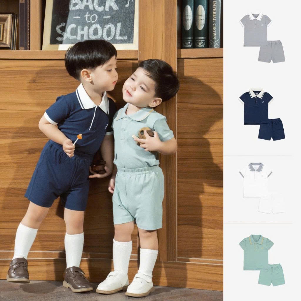 BU Baby (6M-5Y) Bộ quần áo ngắn tay cổ Polo cho bé BU Ponie BPN130308 ...