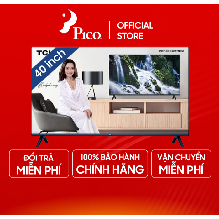 [Pico Official - Lắp đặt 0Đ HN HCM] Tivi Led TCL 40S5400A 40 inch Android TV | Shopee Việt Nam