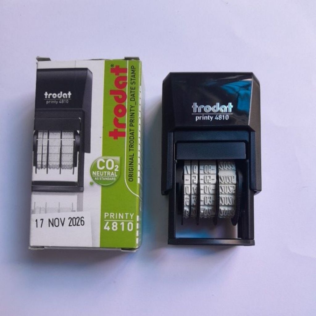 Dấu ngày tháng năm 3.8mm - Hộp dấu Trodat Printy dater 4810 | Shopee ...