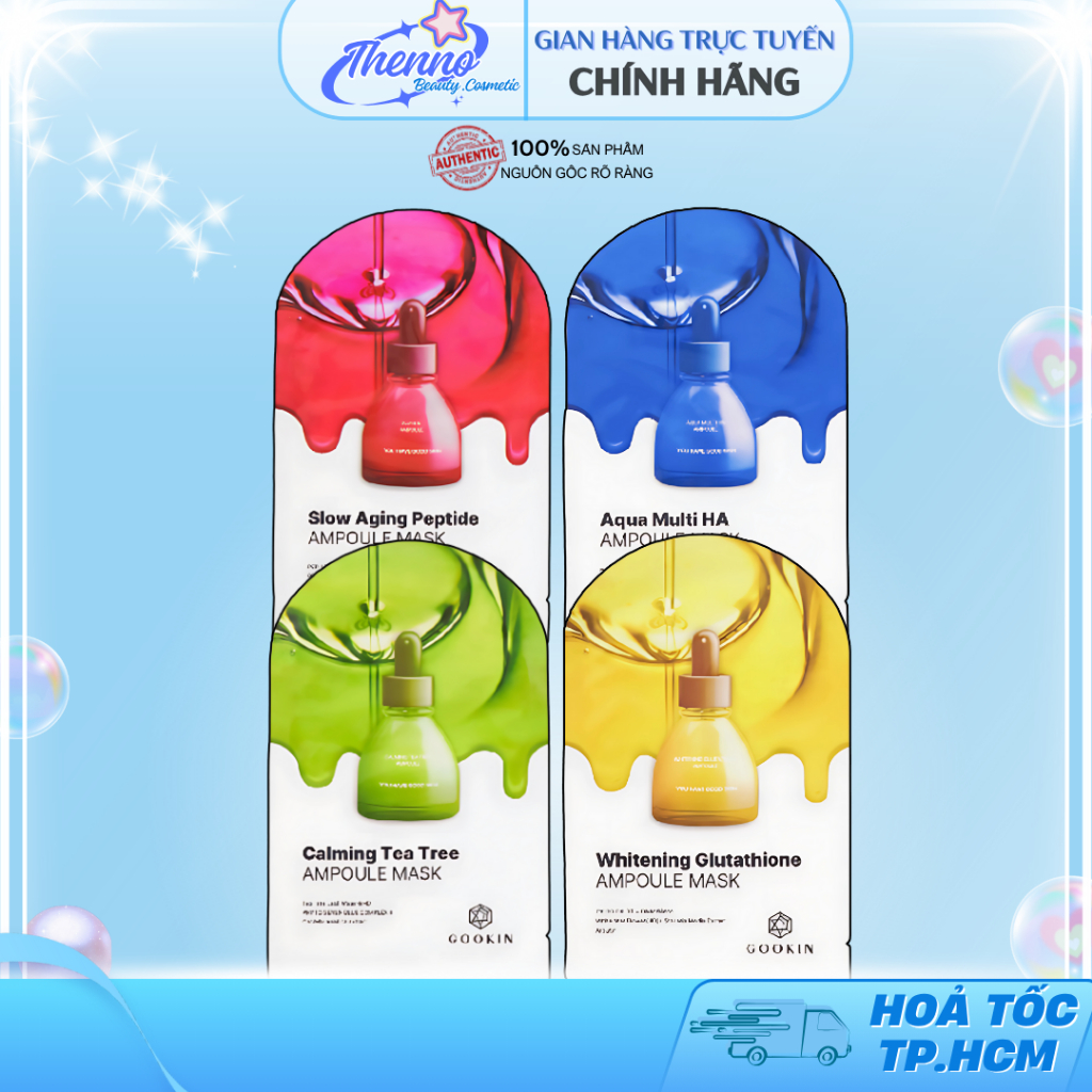 Mặt Nạ Dịu Da, Làm Sáng & Phục Hồi Da GooKin Ampoule Mask 30ml Hàn Quốc ...