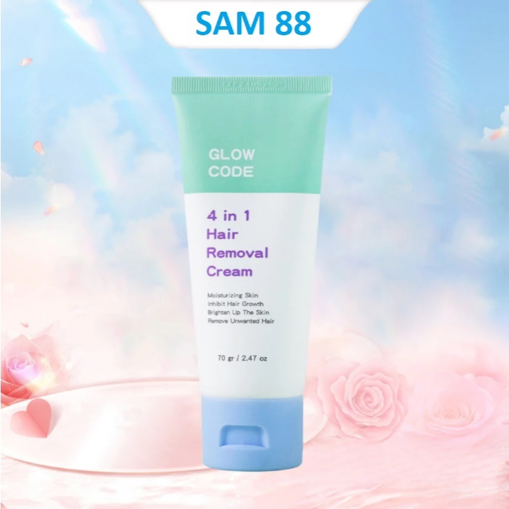 Kem tẩy lông GlowCode 4IN1 với Niacinamide và Vitamin E giúp lông mọc ...