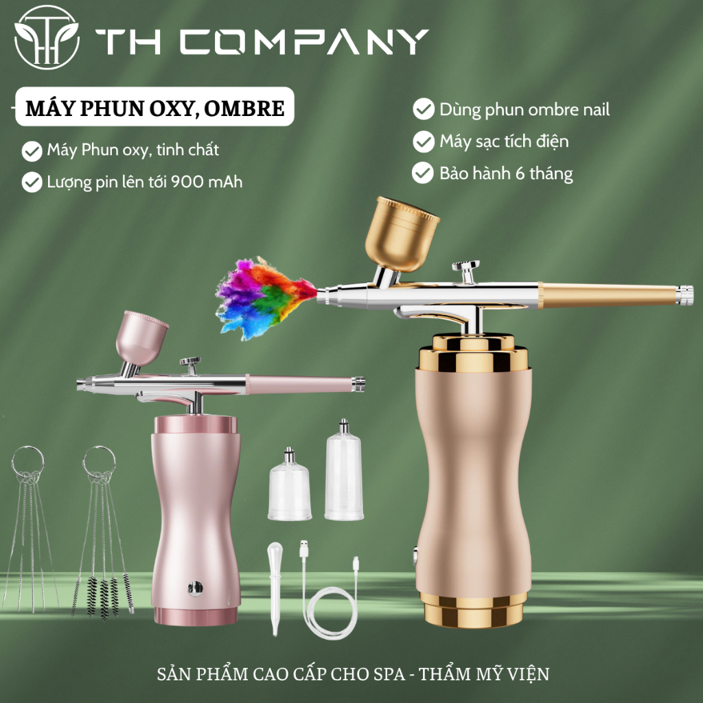 Máy Phun Oxy TH COMPANY Máy Phun Sơn, Phun Ombre Nail Cầm Tay Di Động ...