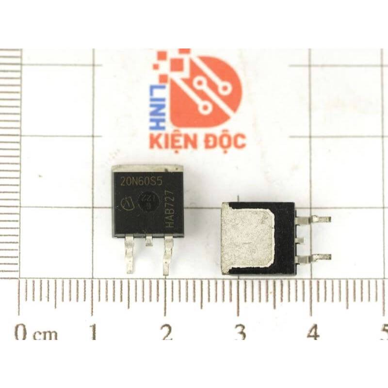 [Combo 2 chiếc ] 20N60S5 SPB20N60S5 Mosfet Kênh N 600V/20A TO-263 ...