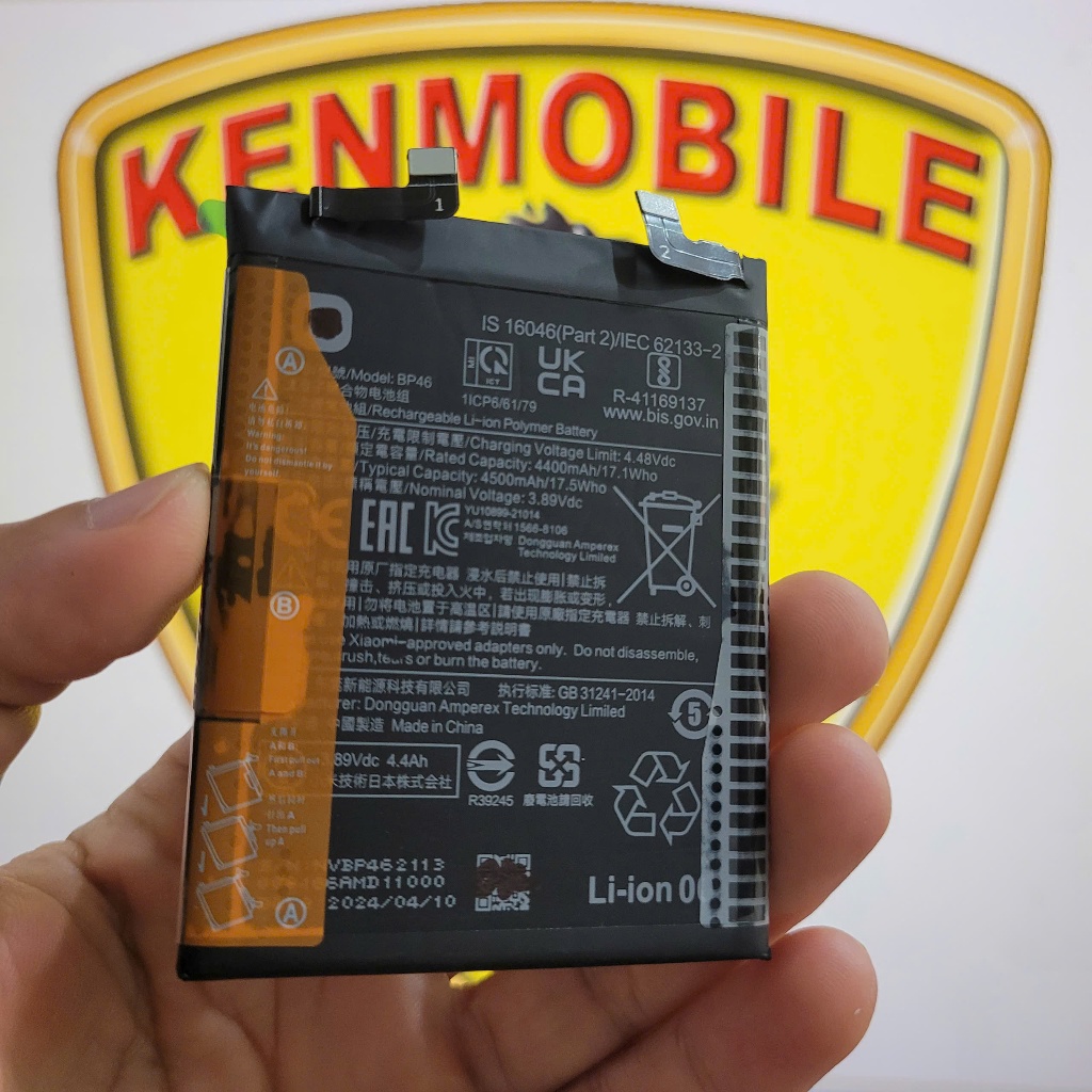 Pin ZIN Xaomi Model BP46 Dùng Cho Mi12 5G (bảo hành 3 tháng) | Shopee ...
