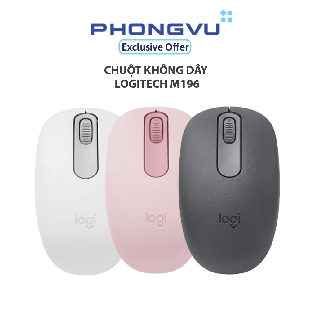 Chuột không dây Bluetooth Logitech M196 - Bảo hành 12 tháng | Shopee Việt Nam
