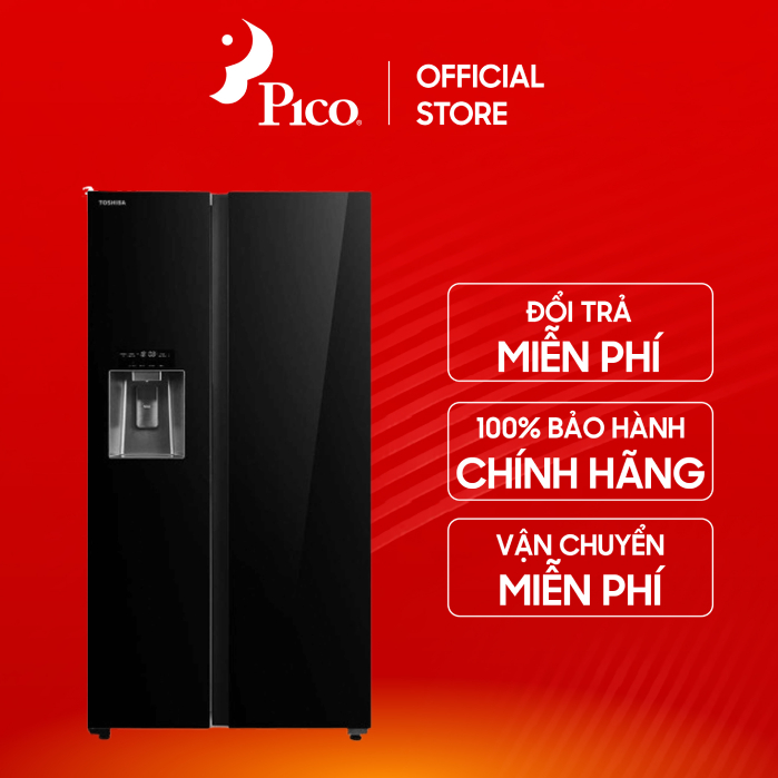 [Pico Official - Lắp đặt 0Đ HN HCM] Tủ Lạnh SBS Toshiba Inverter 568 ...