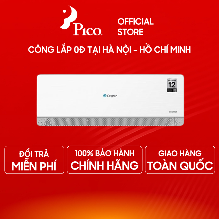 [Shopee - Lắp đặt 0Đ HN HCM] Điều hòa Casper 2 chiều Inverter 12000 BTU GH-12IS33 / QH-12IU36A ...