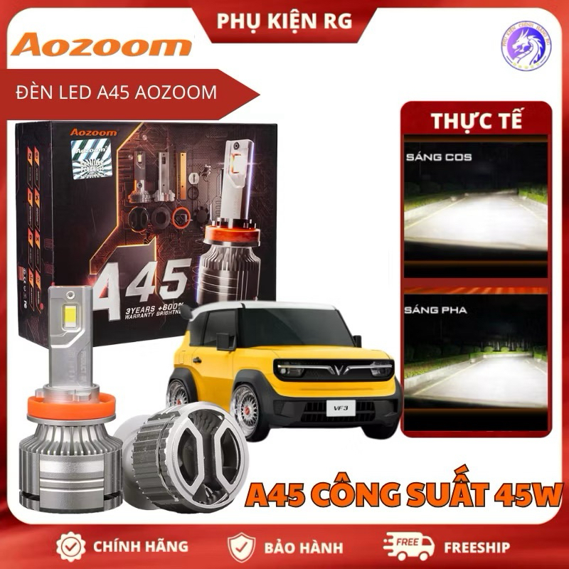 Bóng Đèn Led Aozoom A45, Đèn Aozoom A65/ A45 Tăng Sáng Cho VF3 Chống ...