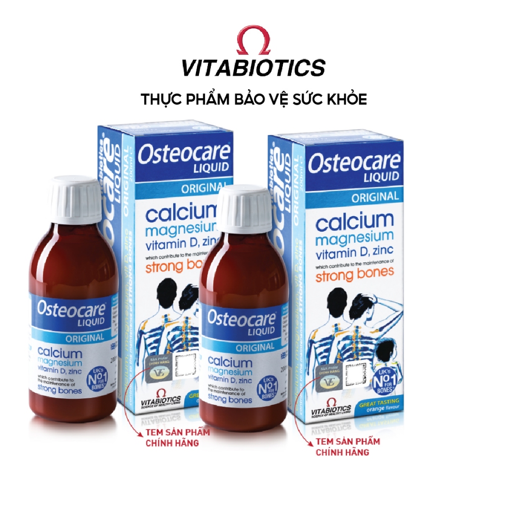 Combo 2 Siro TPBVSK OSTEOCARE Liquid Hỗ Trợ Xương Chắc Khỏe Chai 200ml Vitabiotics | Shopee Việt Nam