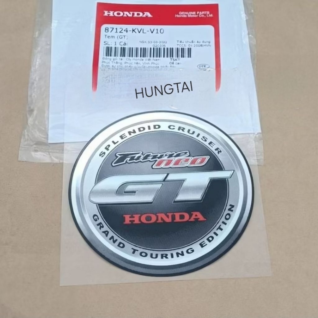 Tem tròn logo bửng yếm xe FUTURE NEO 125 GT zin Honda | Shopee Việt Nam