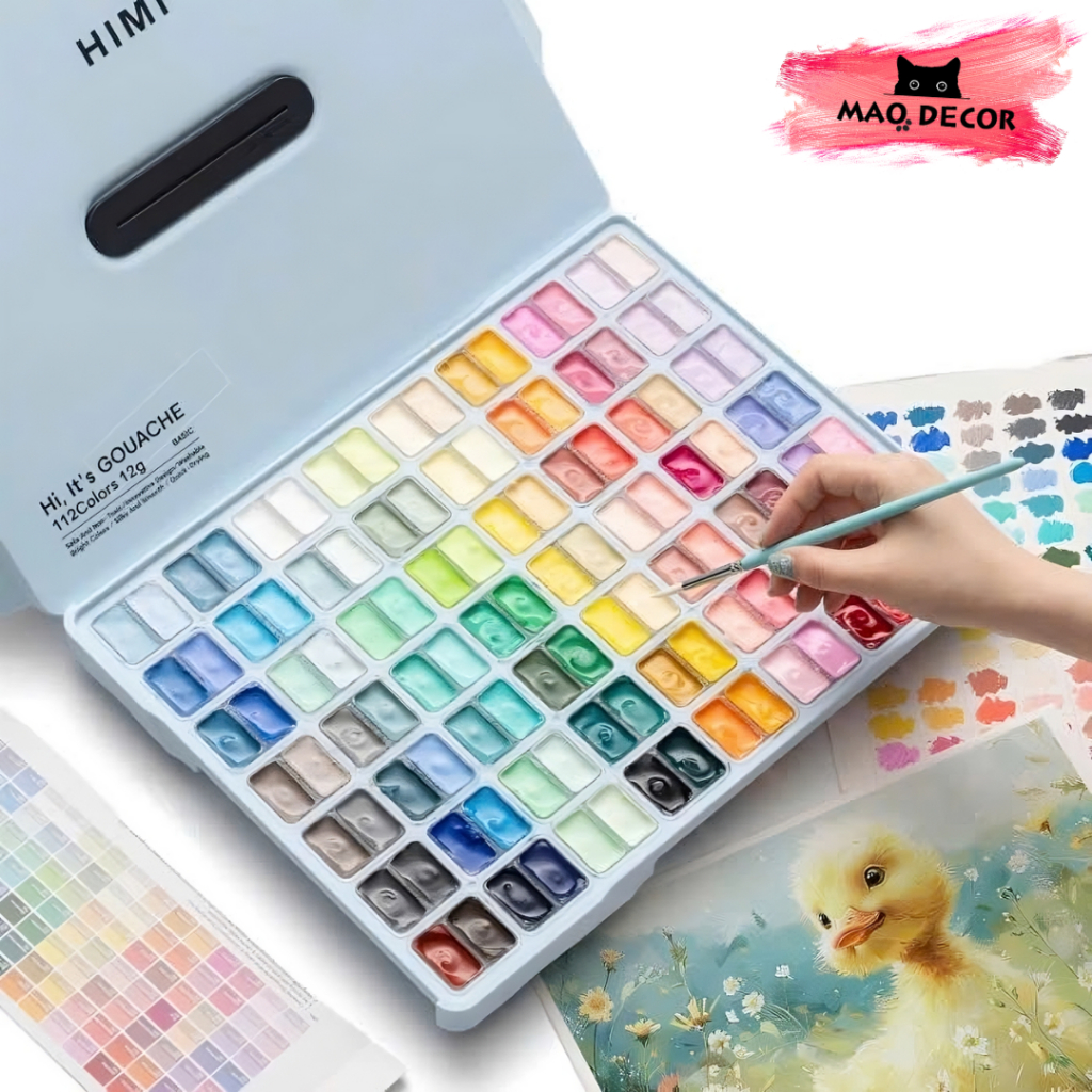 Mao Hỏa Tốc - Màu Gouache 112pc HIMI Twin Split Cup 112 Màu - Phiên Bản ...