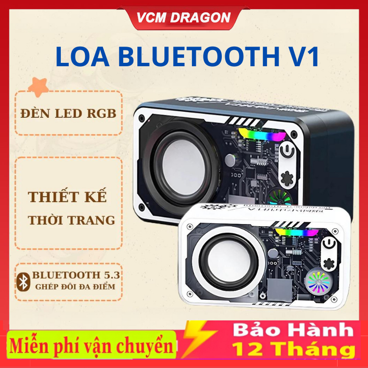 Loa Bluetooth Không Dây V1 - Loa RGB Âm Nhạc, Sạc Và Subwoofer Mini Cho ...