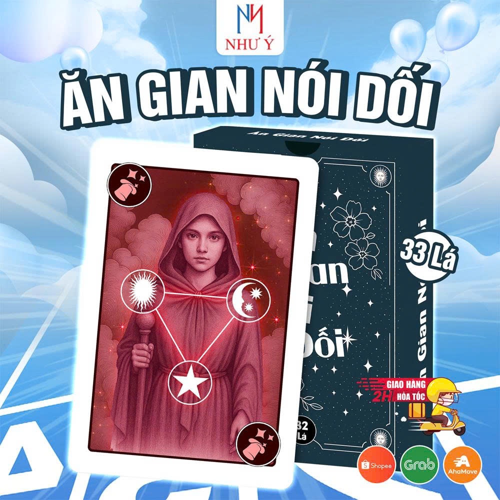 Bài Ăn Gian Nói Dối 33 Lá, Board Game Trò Chơi Nhóm Vui Nhộn, Màu Sắc ...