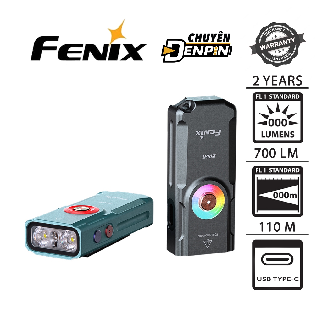 Đèn Pin Fenix E06R - Công suất tối đa 700 Lumens với tầm chiếu 110 mét. | Shopee Việt Nam