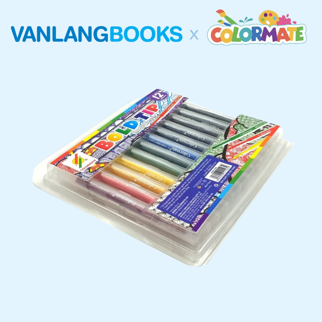 Bộ 12 Bút Lông Bold Tip Marker - Colormate | Shopee Việt Nam