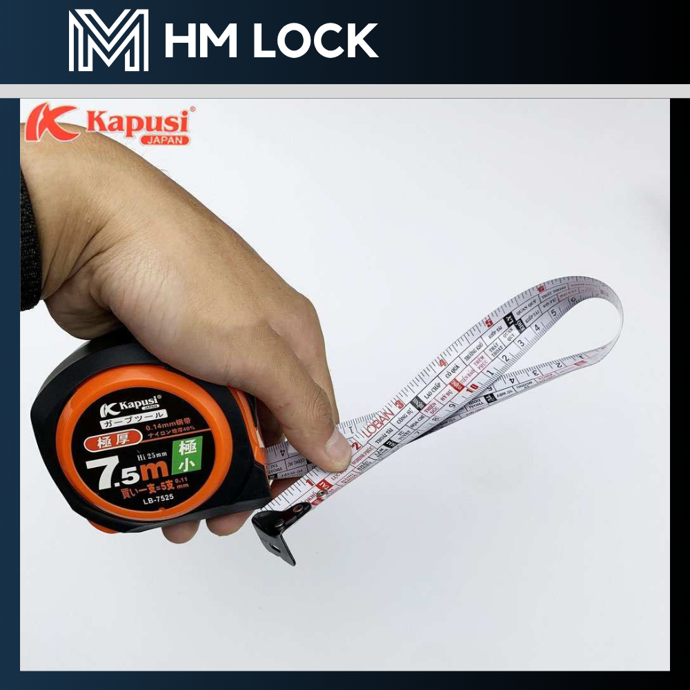 [NEW] THƯỚC KÉO LỖ BAN KAPUSI 3M, 5M, 7.5M - THƯỚC CUỘN THÉP - K-2667 K ...