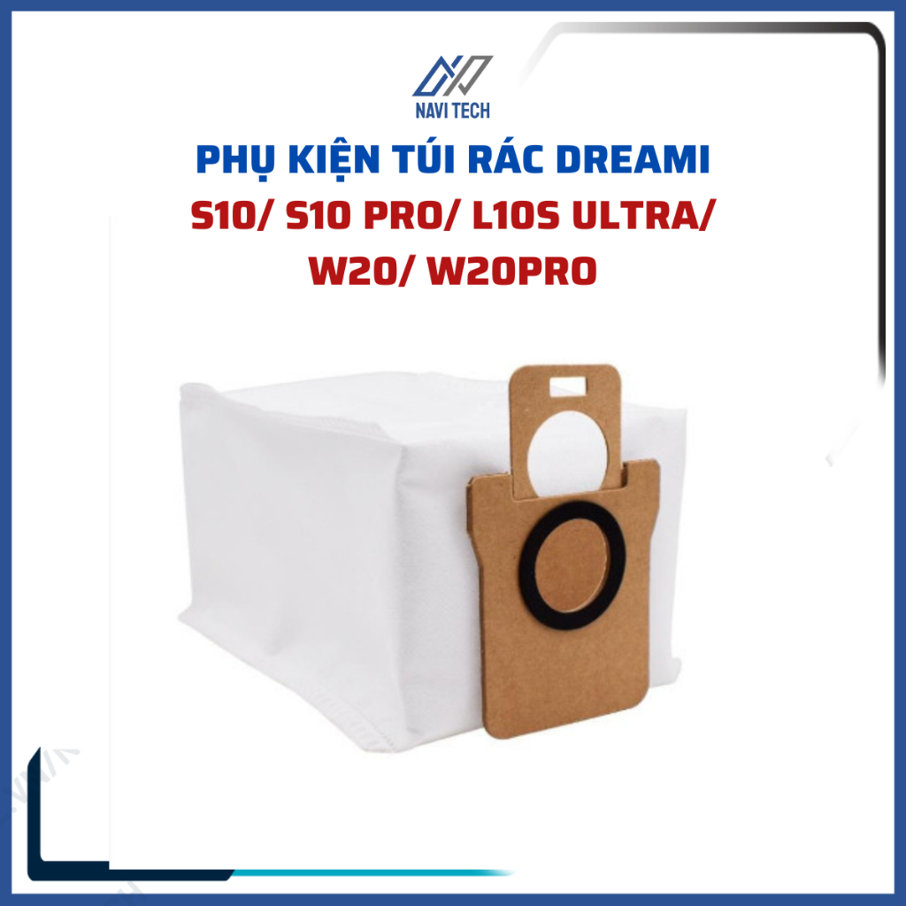 Phụ kiện robot hút bụi dreami s10, s10 pro, l10s ultra, w20, w20 pro túi rác, túi đựng bụi ...