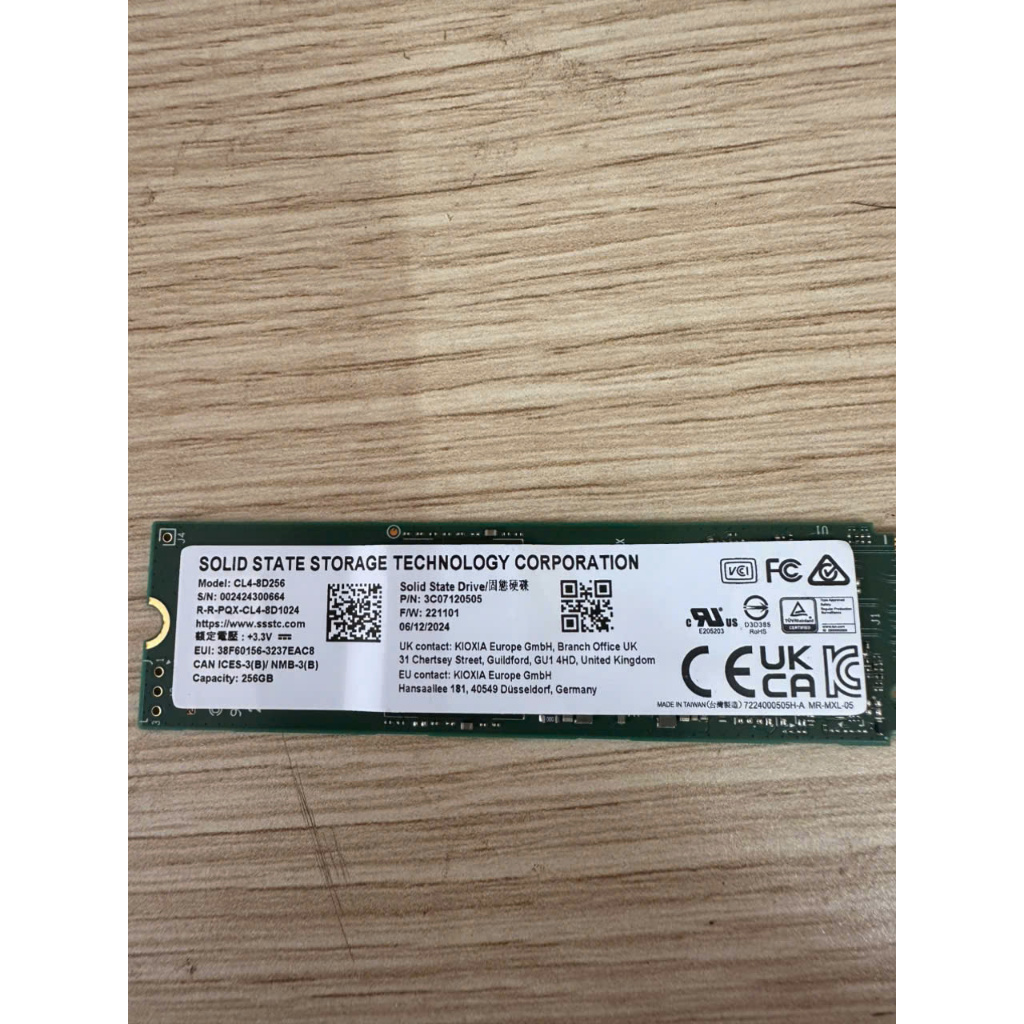 SSD Nvme 256Gb tháo máy mới HP SSSTC(Kioxia) Gen4 Cl4-8D256 | Shopee ...