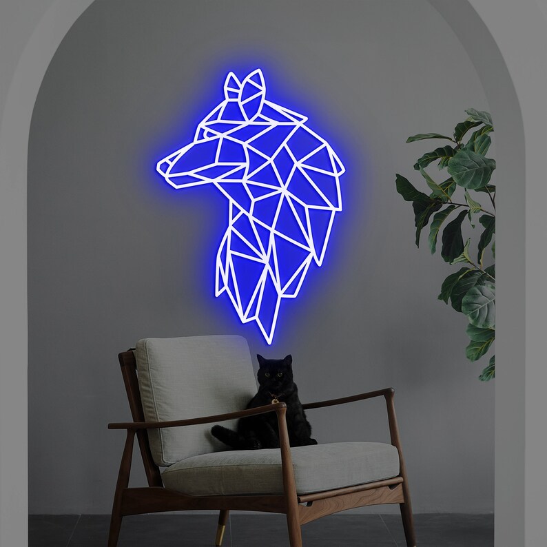 Bảng Đèn Neon Hình Chó Sói – Decor Chill, Ánh Sáng Đẹp, Uốn Tên/Logo ...