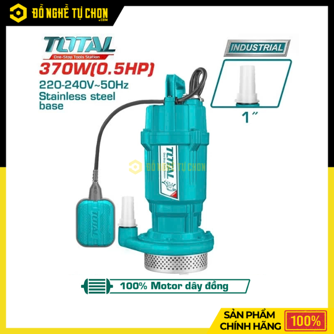 Máy Bơm Chìm Nước Sạch 370W Total TWP63706 - Hàng chính hãng có VAT ...